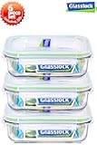 Amazon.com: Glasslock 8-Piece Rectangle and Square Assorted Oven Safe ...