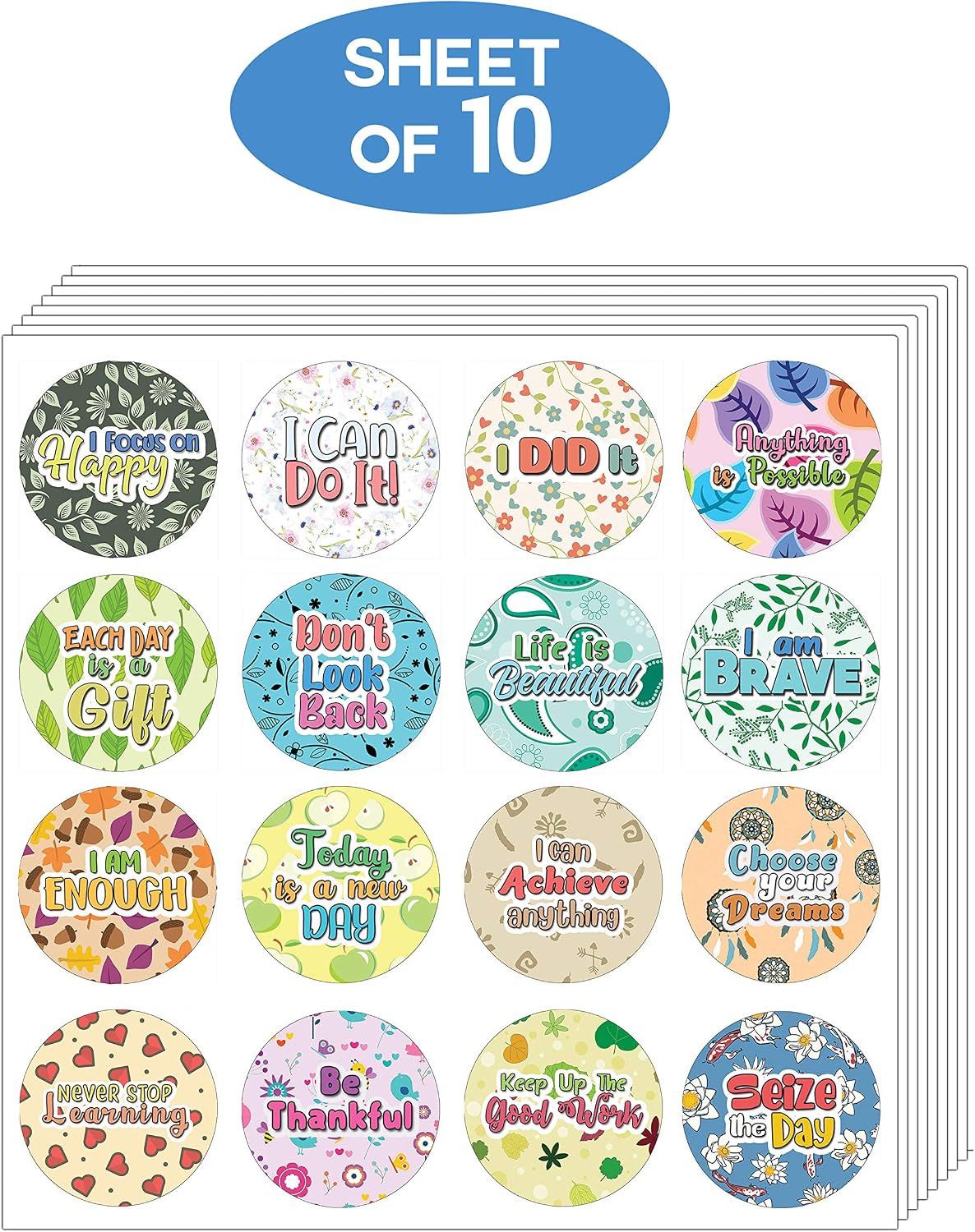 Creanoso Celebrate Learning Stickers (10-Sheet) – Assorted Designs for ...