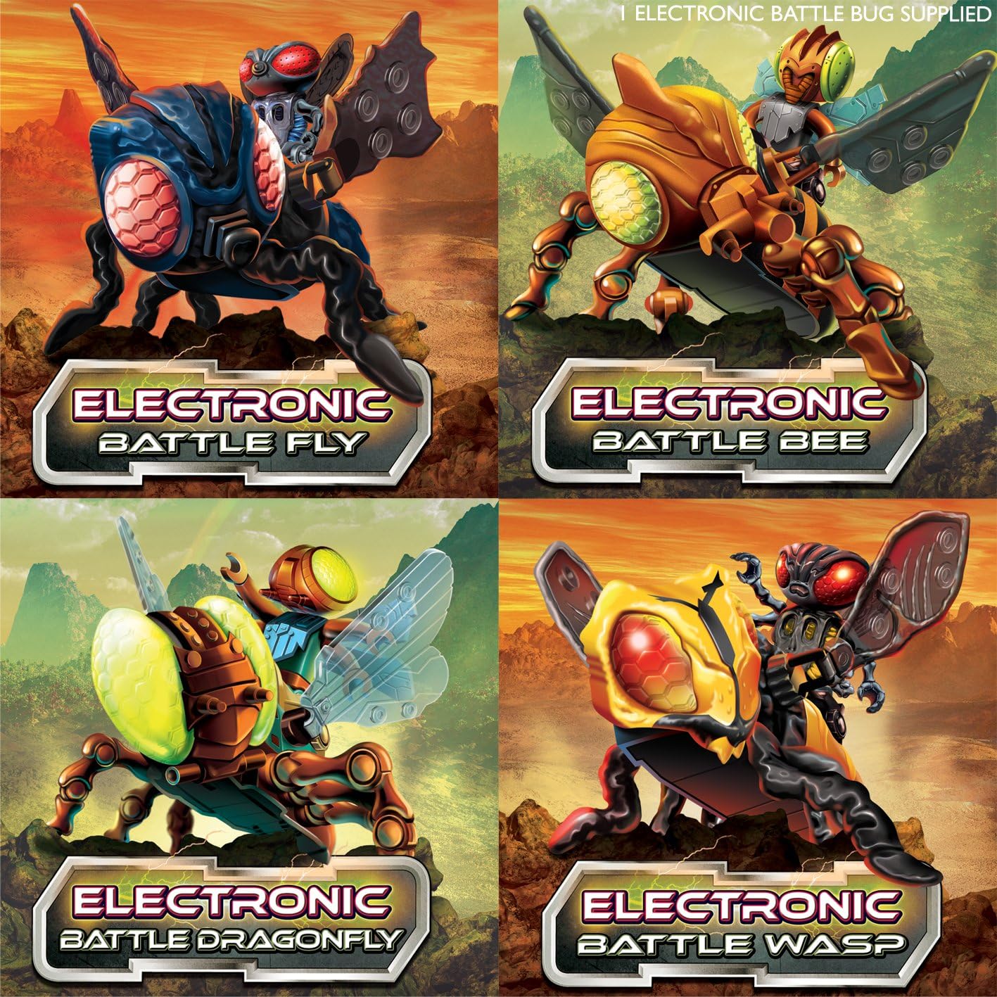Character Building Construct-A-Bugz Electronic Battle Bugz (Styles May ...