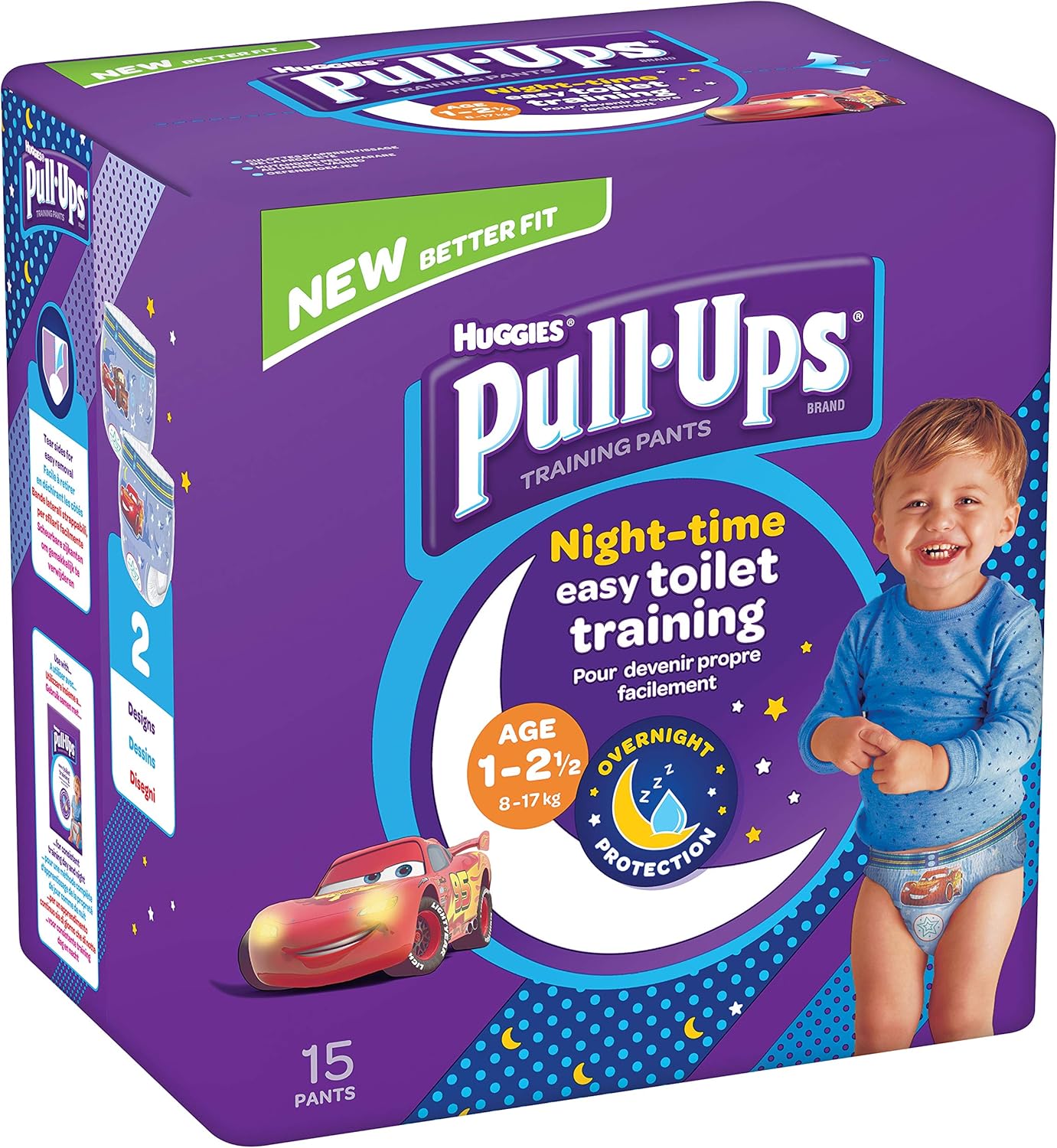 Huggies Pull-Ups Boy’s Night Time Potty Training Pants, 1-2.5 Years (60 Pants) – BigaMart