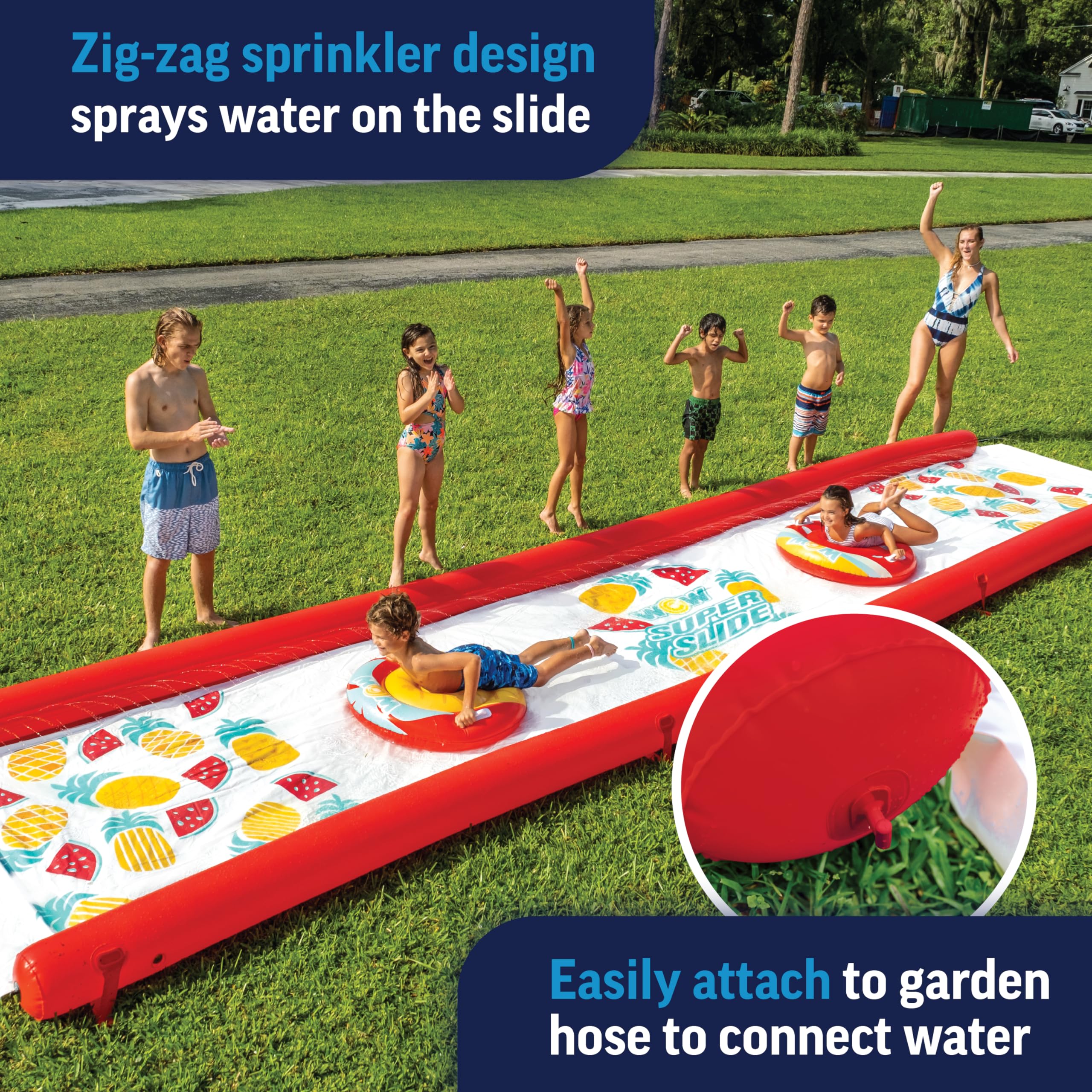 Mua Pineapple Slide - Water Slides for Kids Backyard - Extra Long Slip ...