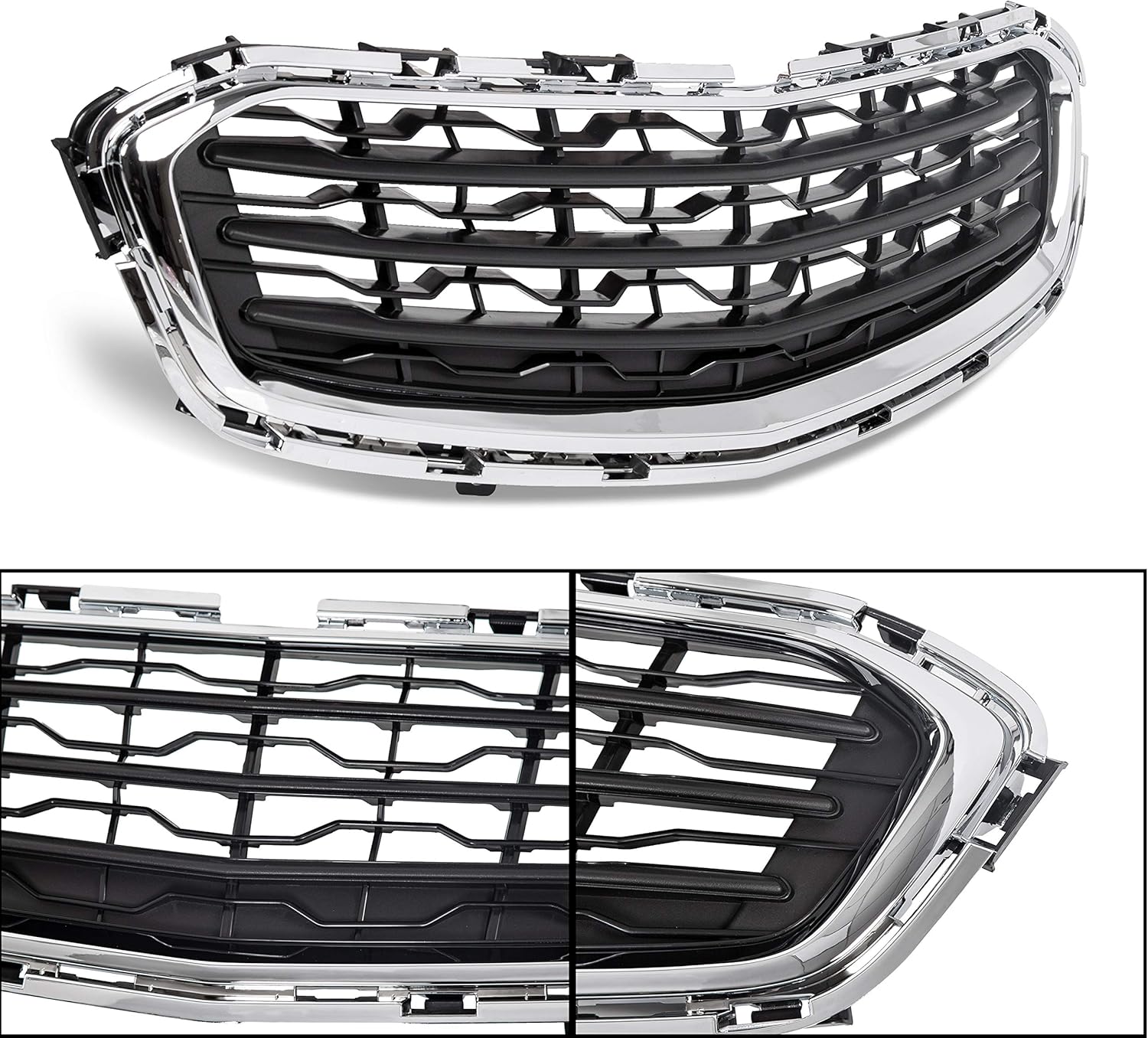 Amazon.com: HECASA Front Center Grille Chrome Molding Assembly ...