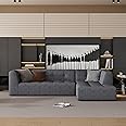 Amazon.com: Merax L-Shaped Large Sofa Couch, 2 Piece Free Combination, Modern Modular Sectional ...