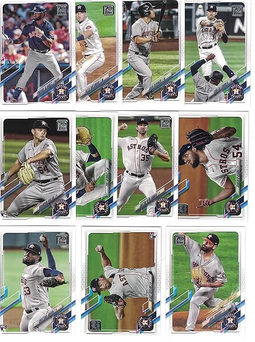 Houston Astros/Complete 2021 Topps Baseball Team Set (Series 1) with ...