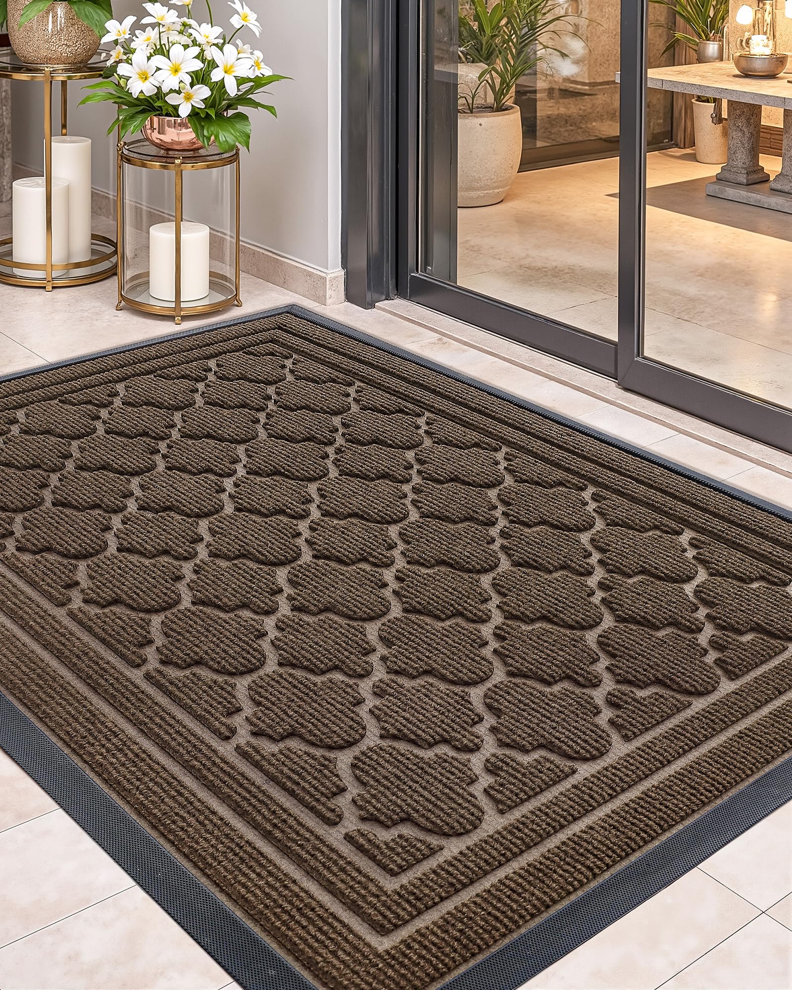 Color&Geometry Outdoor Mats for Front Door, Weatherproof Welcome Matt ...