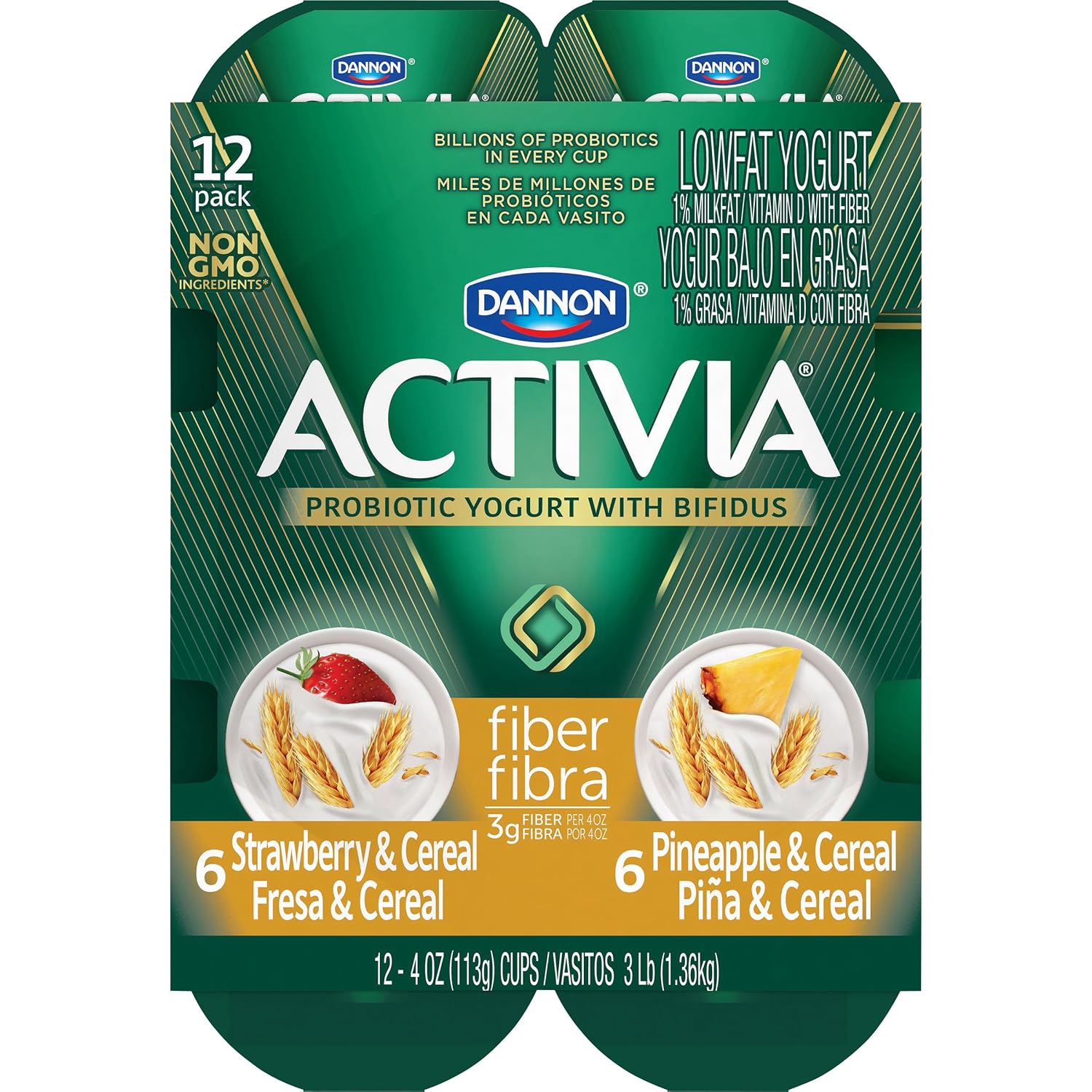 Activia Strawberry Cereal Fiber Nutrition Facts | Besto Blog