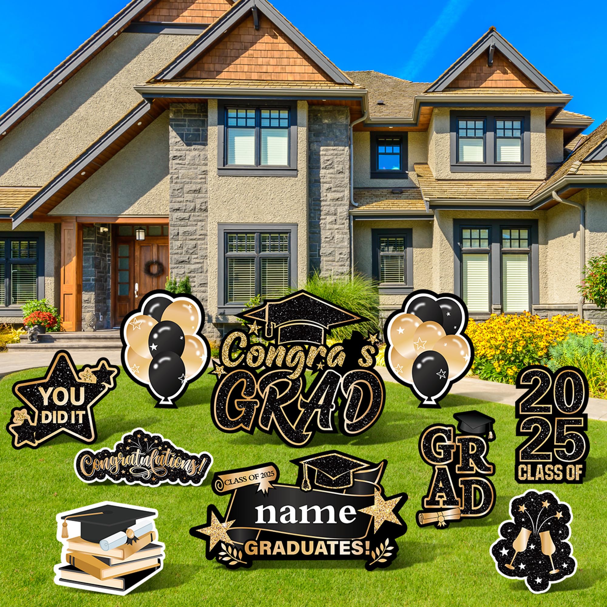 Vivantia Large 2025 Graduation Yard Signs Class of 2025 Congrats Grad ...