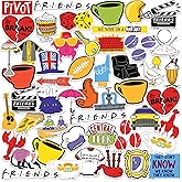 Amazon.com: Friends Vinyl Large Deluxe Stickers Variety Pack - Laptop ...