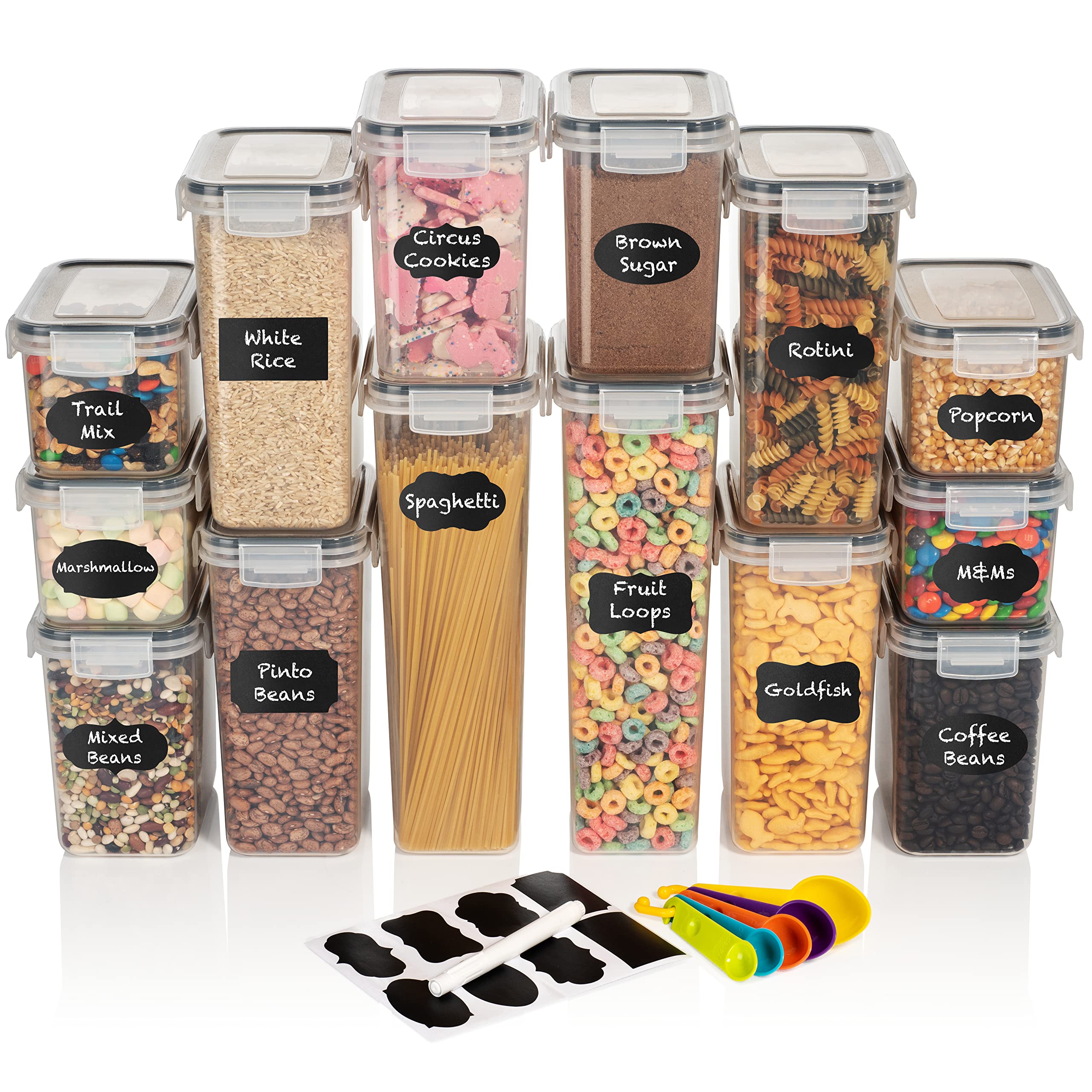 ClearSpace Airtight Food Storage Containers with Lids –14 Pack Kitchen ...
