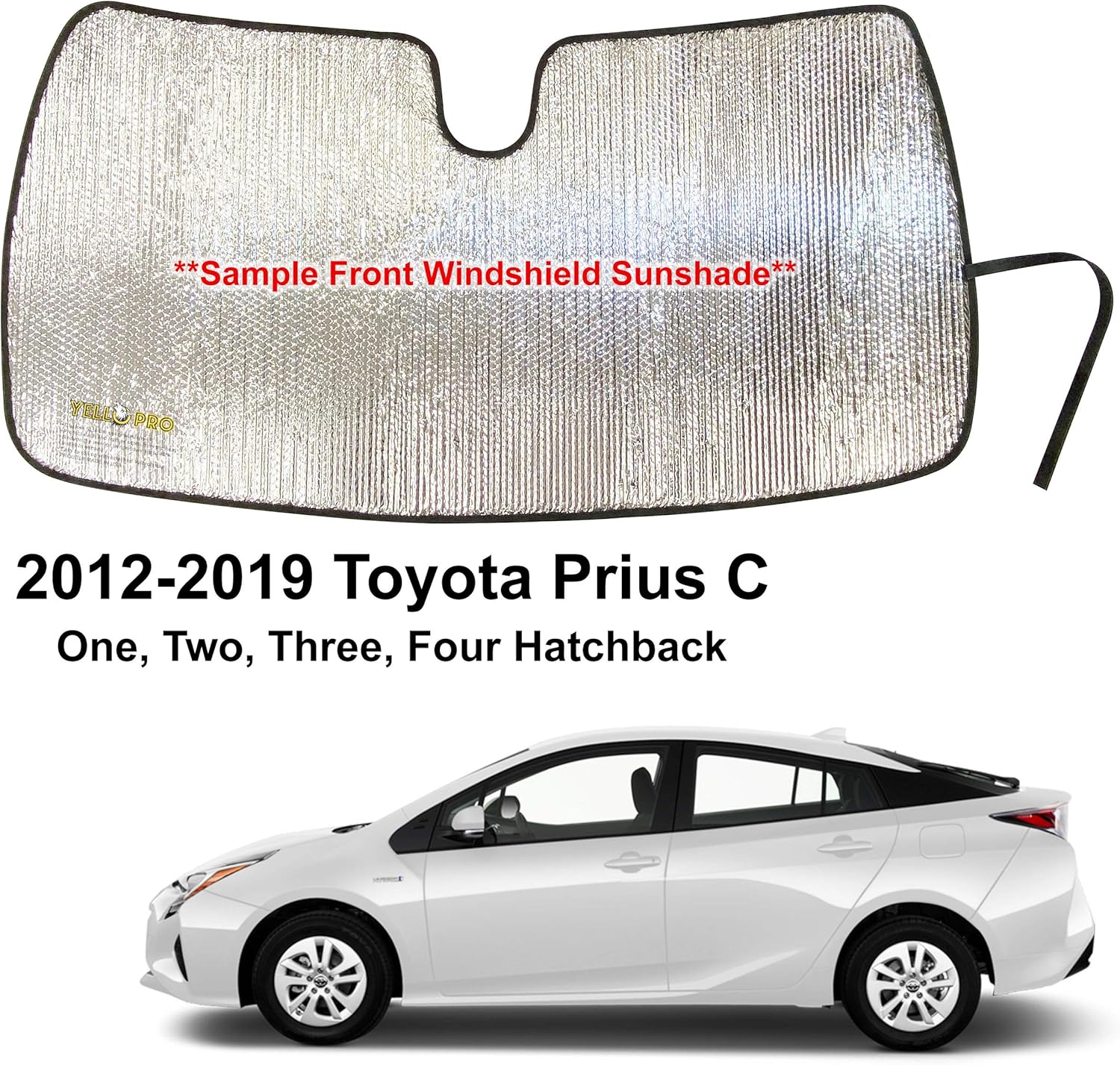 Amazon.com: YelloPro Auto Custom Fit Car Front Windshield Reflective ...