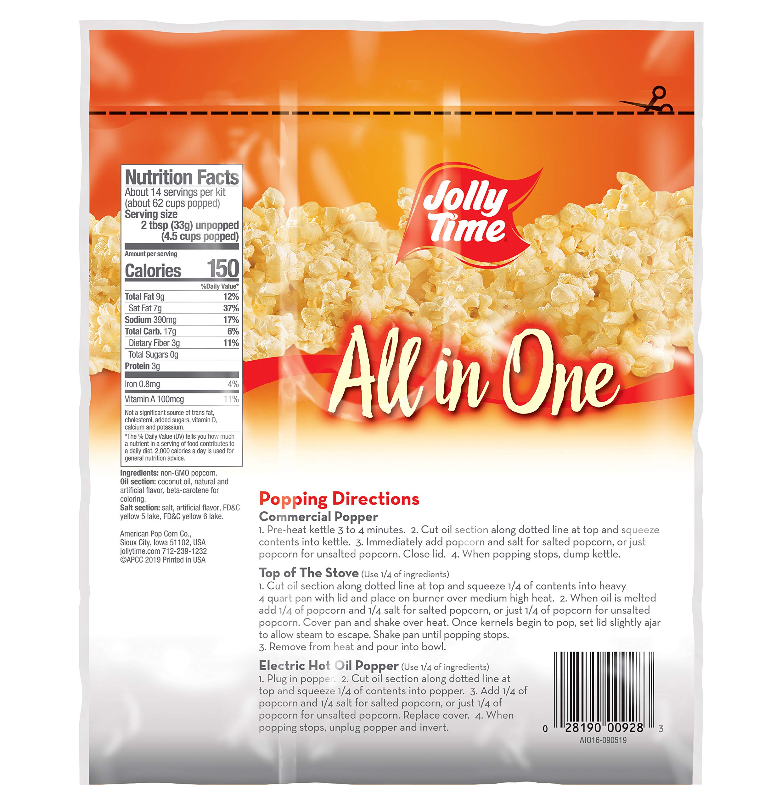 Mua All in One Popcorn Kit, Portion Packets with Kernels, Oil and Salt ...