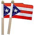 Amazon.com : TSMD Puerto Rico Stick Flag Puerto Rican Small Mini Hand ...