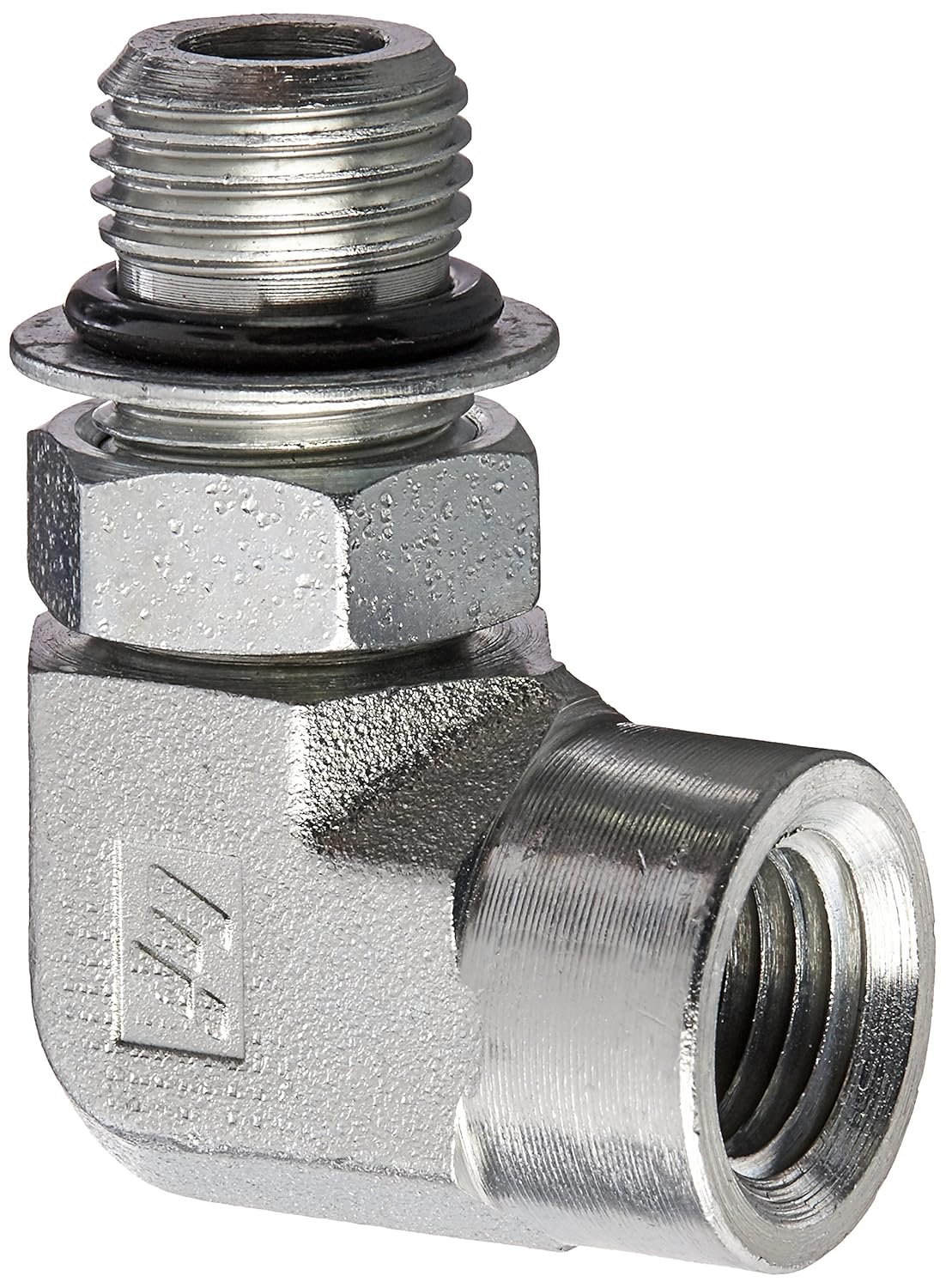 Brennan Industries 6805-06-04-NWO-FG Forged Steel 90 Degree Elbow Tube Fitting, 9/16"-18 SAE ORB ...