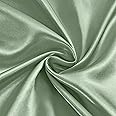 Amazon.com: Ersmak Sage Green Satin Fabric by The Yard, 60" Wide Shiny & Soft Charmeuse Silky ...
