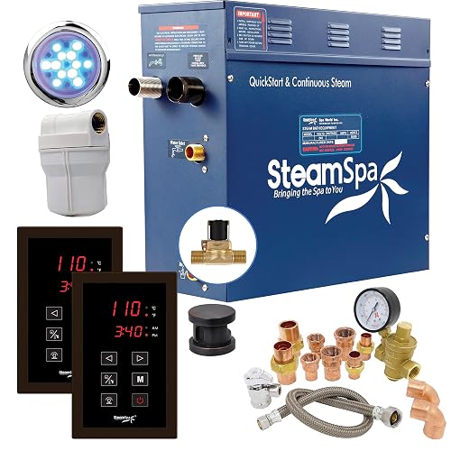 SteamSpa 9kW Steam Sauna Generator Executive Bundle 240V Steam ...