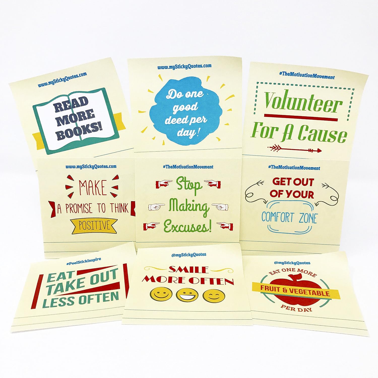 Positive Affirmation & Motivational Sticky Notes – Perfect for Team ...