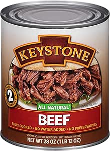 Amazon.com: Keystone Meats All Natural Canned Beef, 28 Ounce : Grocery ...