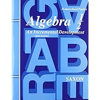 Algebra 1/2: An Incremental Development (Third Edition) (Homeschool ...