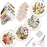 Amazon.com: SevFan 4 Sets Embroidery Kit for Beginners Adults ...