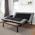 Amazon.com: GOLDORO Queen Size Adjustable Bed Frame, Electric Bed Base, Wireless Remote Control ...