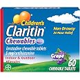 Amazon.com: Claritin 24 Hour Allergy Chewables for Kids Non Drowsy ...