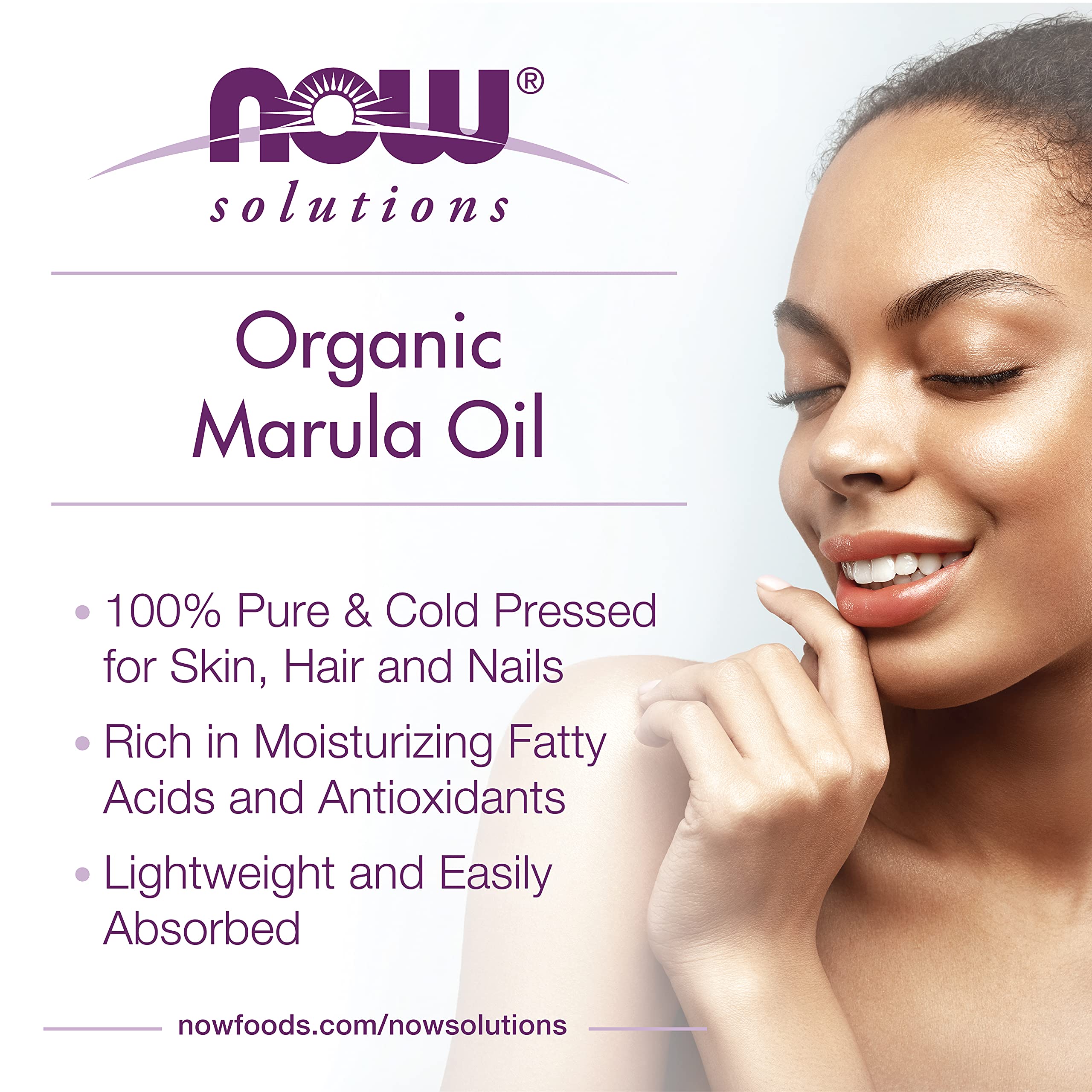 Mua NOW Solutions, Organic Marula Oil, Skin Hydrating and Nourishing ...