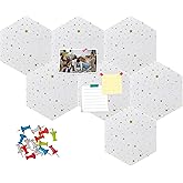 Amazon.com : MISIXILE Felt Pin Board Hexagon Board Tiles Bulletin Board ...