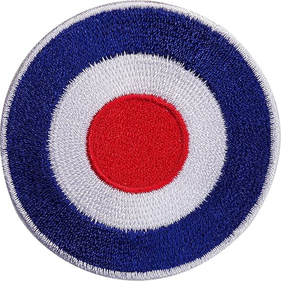 Royal Air Force Embroidered Iron/Sew On Patch RAF MOD Target Navy Army ...