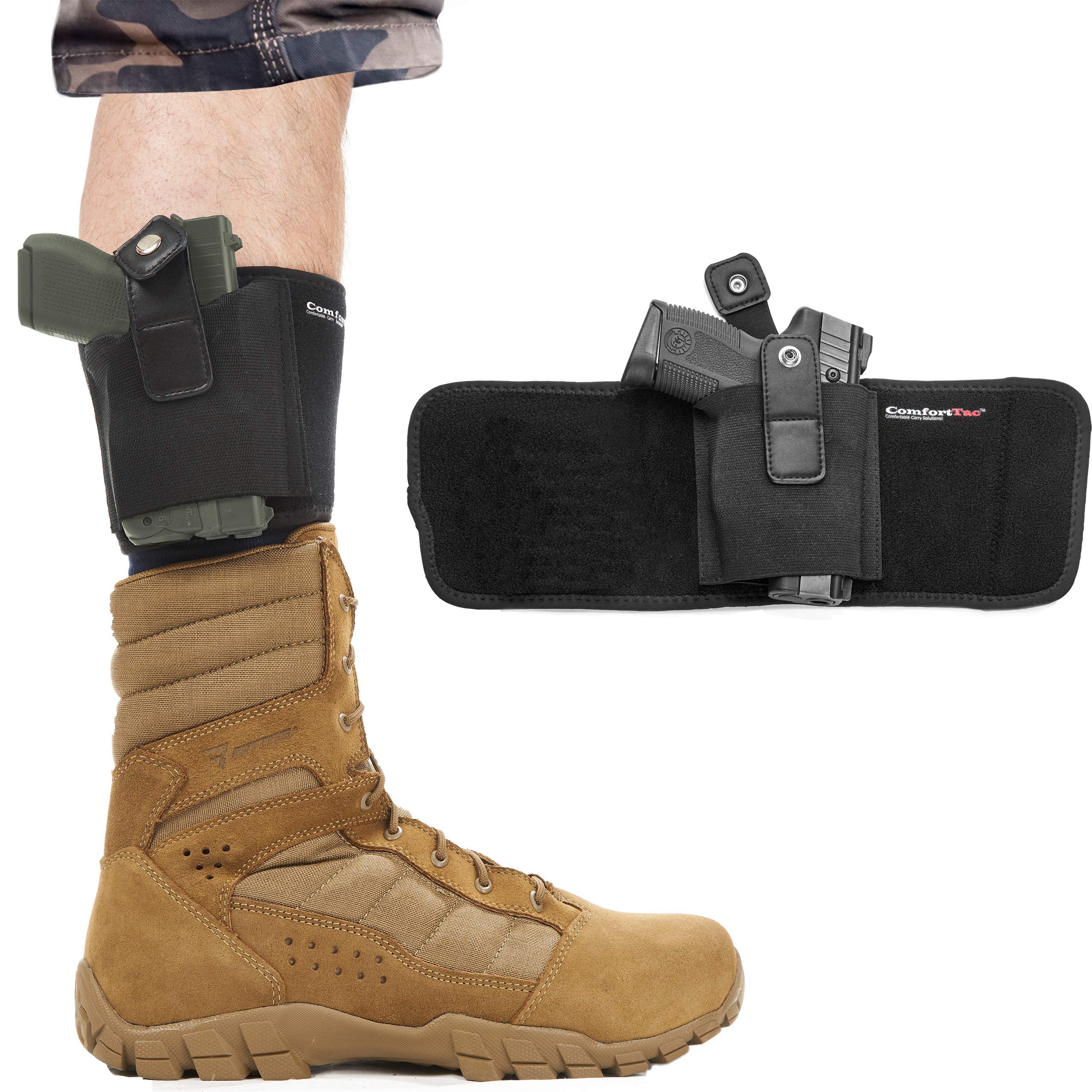 Ultimate Ankle Holster by ComfortTac, Compatible with Glock 42, 43, 36 ...