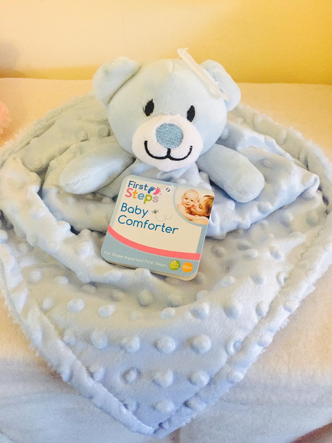 Nursery First Steps Personalised Embroidered Baby Girl Boy Dimple ...