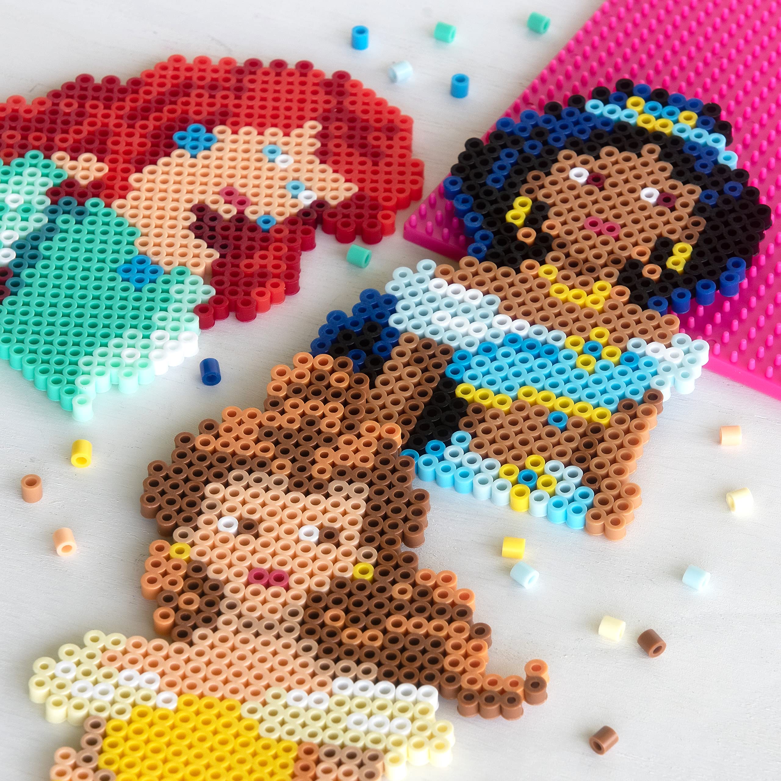 Perler Disney Princesses Deluxe Fused Bead Activity Kit With Patterns ...
