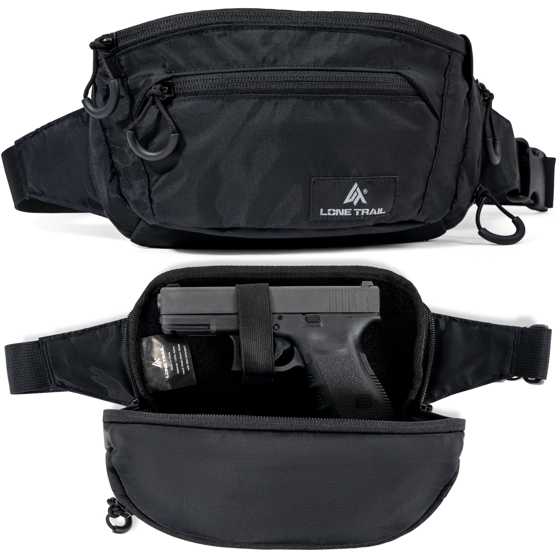 Lone Trail Concealed Carry Fanny Pack for Men CCW waist Bag Compact and ...
