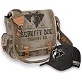 Amazon.com: SCRUFFY DOG Pack: Vintage Messenger Bag & Premium Denim ...