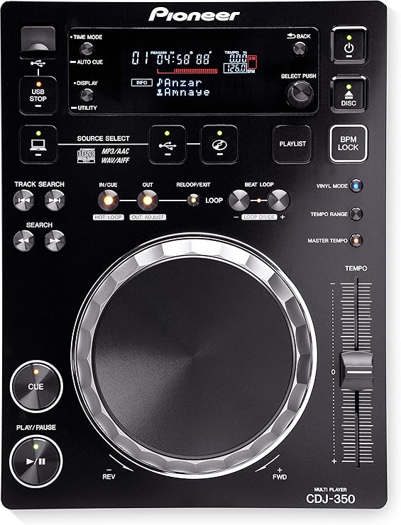 Pioneer DJ CD player black CDJ-350: Amazon.co.uk: Electronics