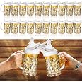 Amazon.com | Mifoci 20 Pcs Plastic Beer Mugs with Handles Bulk Clear ...
