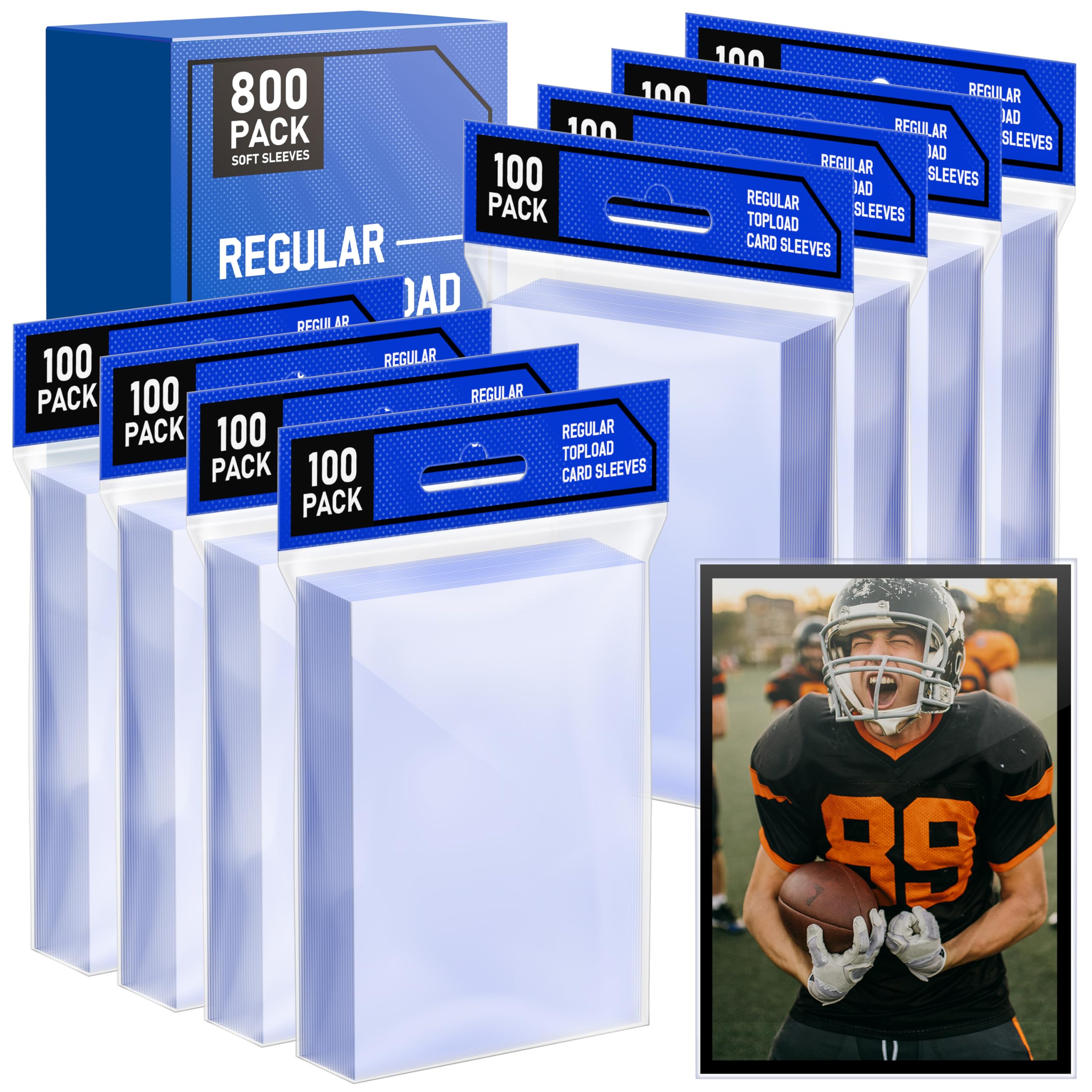 WVM 800 Count Card Sleeves for Trading Cards, Soft Penny Card Sleeves ...