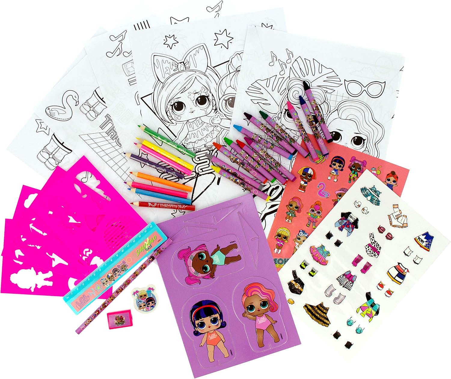 LOL Surprise Large Art Set | Pencil Set | Colouring Set | Girls Gifts ...