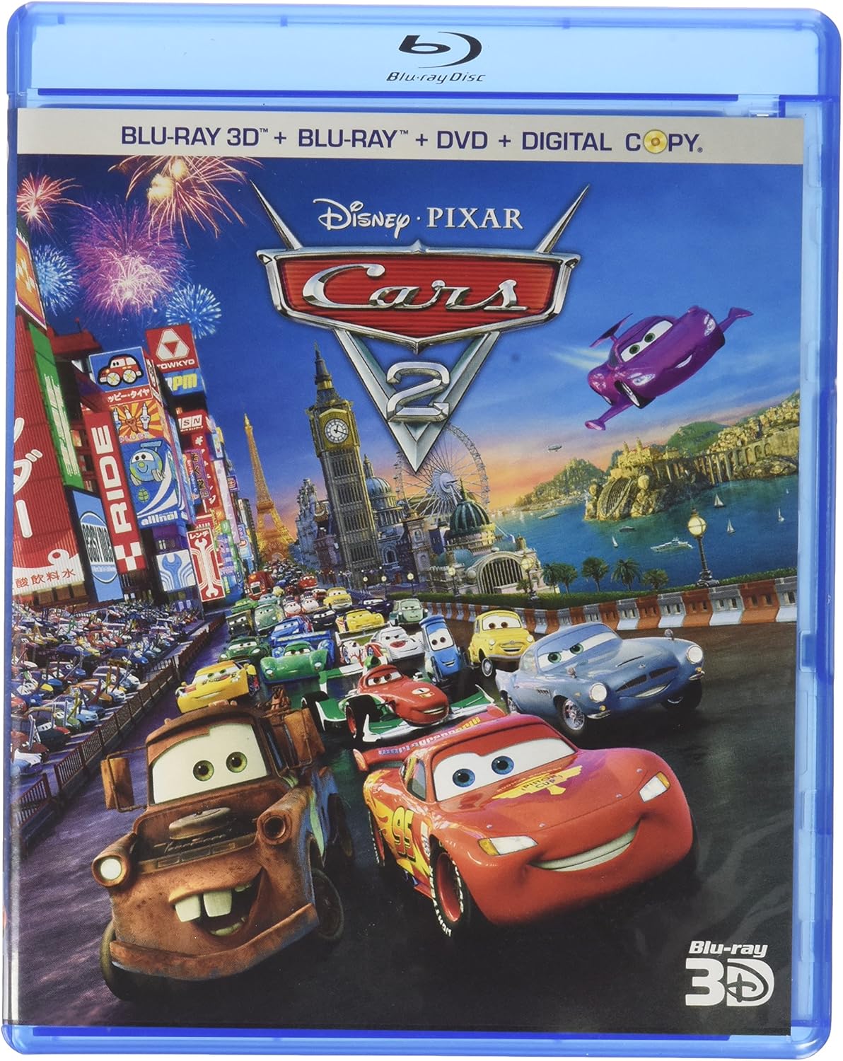 Cars 2 Five-Disc Combo: Blu-ray 3D / Blu-ray / DVD / Digital Copy ...