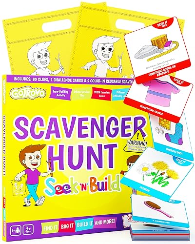 GOTROVO Active Kids Scavenger Hunt Game – Indoor and Outdoor Game for ...