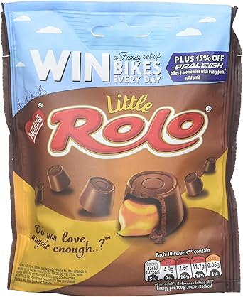 ROLO Milk Chocolate Caramel Sharing Pouch, 103 g - Pack of 8: Amazon.co ...