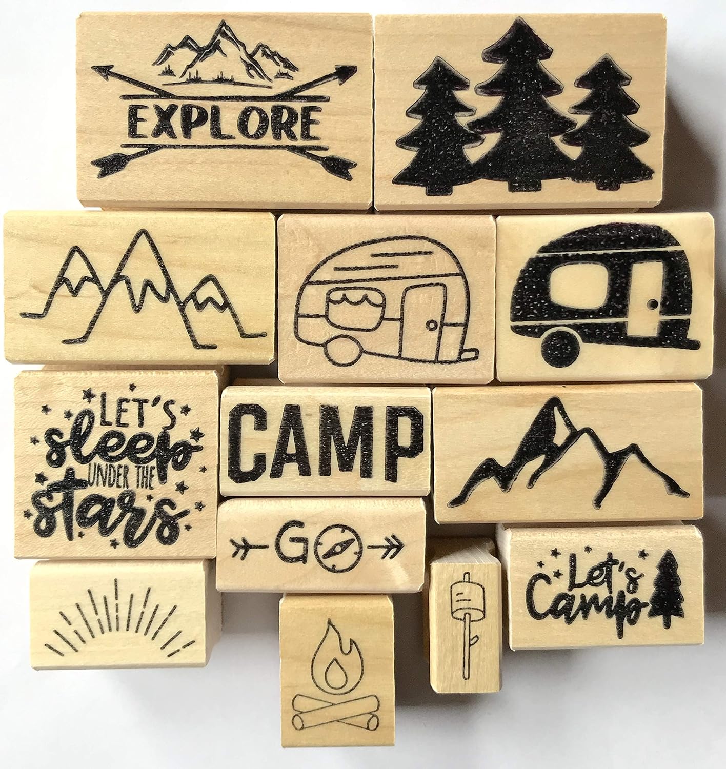 Amazon.com: Camping Rubber Stamps: Arts, Crafts & Sewing