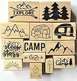 Amazon.com: Camping Rubber Stamps: Arts, Crafts & Sewing