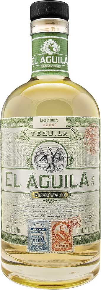 Tequila El Aguila Reposado 750 ml: Amazon.com.mx: Alimentos y Bebidas