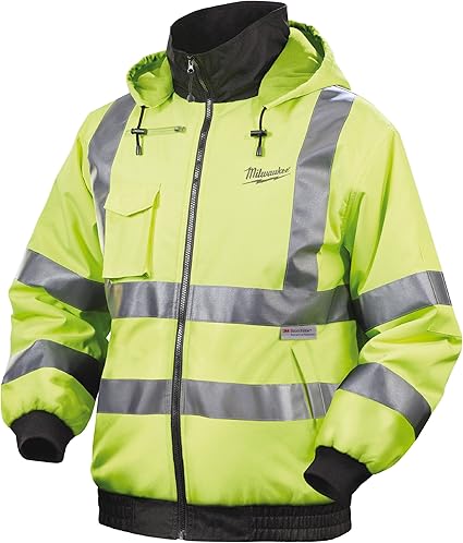 Ryobi 4933446004 Thermal High-Visibility Jacket with Built-In Battery ...