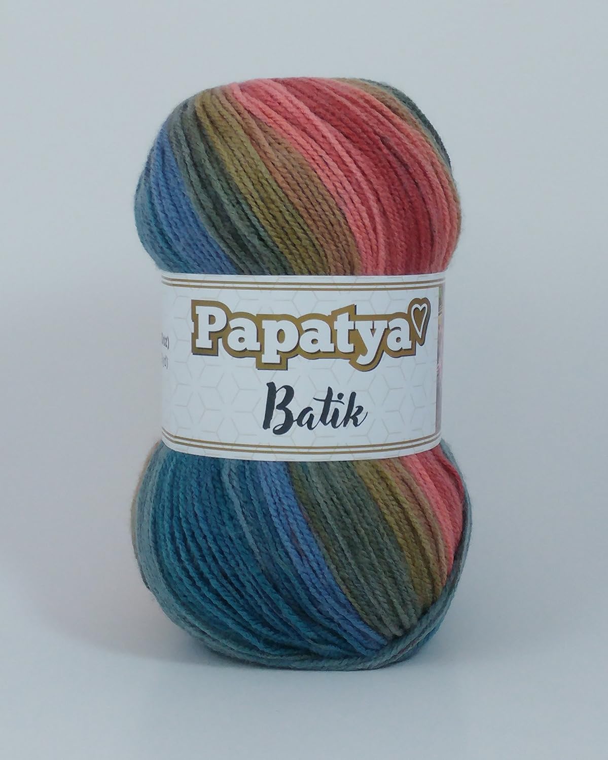 Papatya Batik – 100 g Wool/Yarn for Crochet and Knitting (554-38 ...