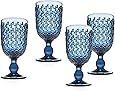 Amazon.com: Wine Goblet Beverage Glass Cup Alba by Godinger - Blue ...