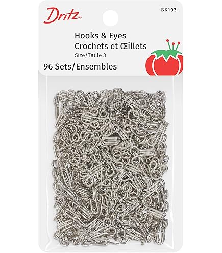 Eye Hook Aazon.co: 100PCS 3 Styles Hook And Eye Closures For Clothing ...
