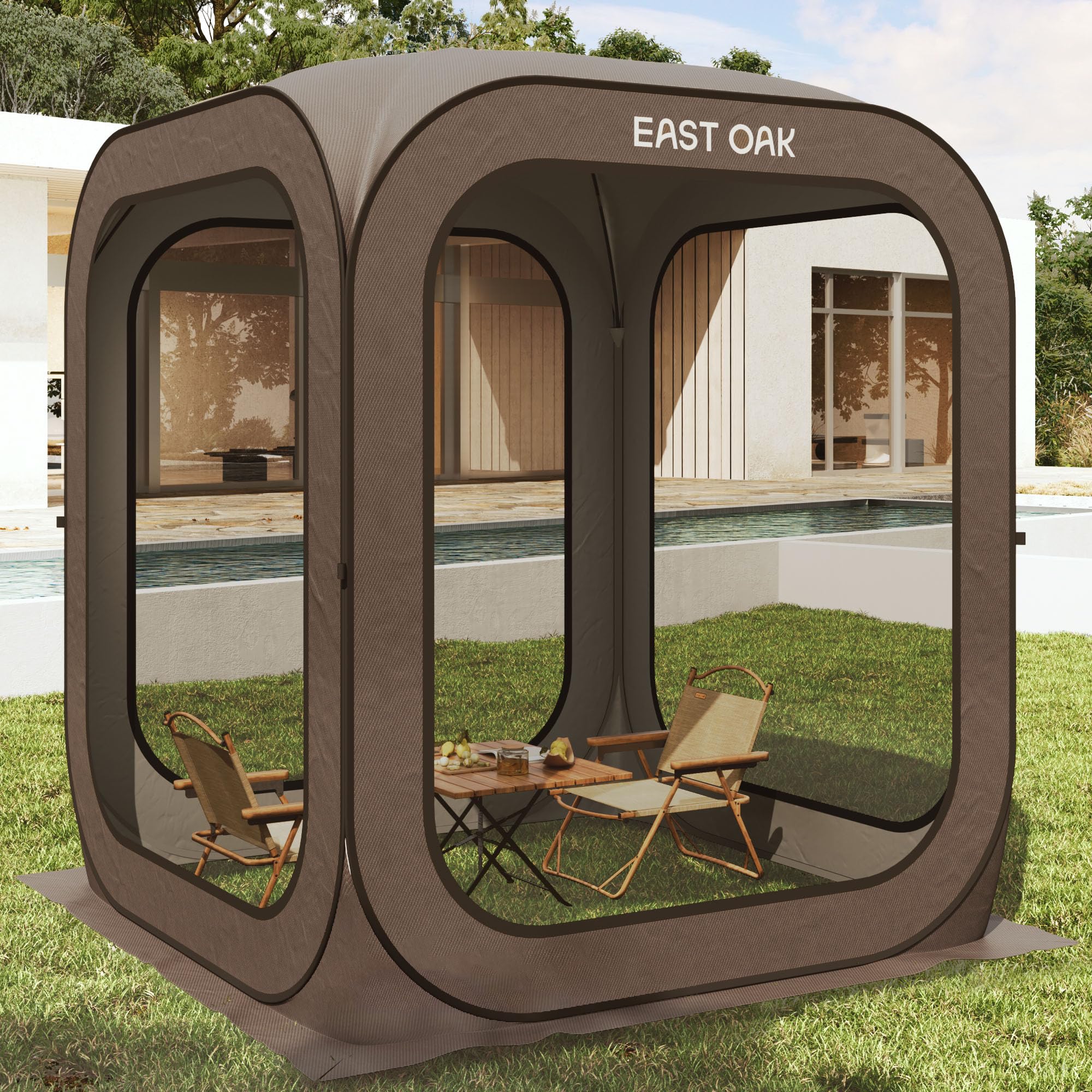 EAST OAK Screen House Tent Pop-Up, Portable Screen Room Canopy Instant ...