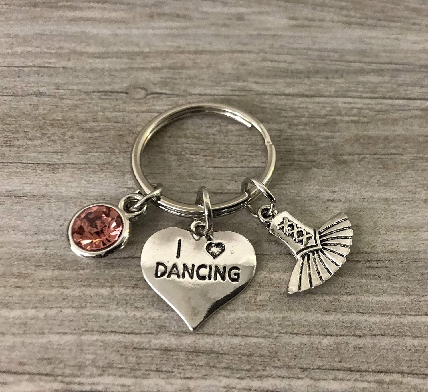 Amazon.com: Personalized Dance Keychain - Girls Dance Jewelry - Love ...