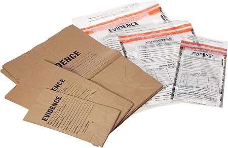 Evidence Bags, Paper and Plastic Sample Pack by Crime Scene: Amazon.co ...